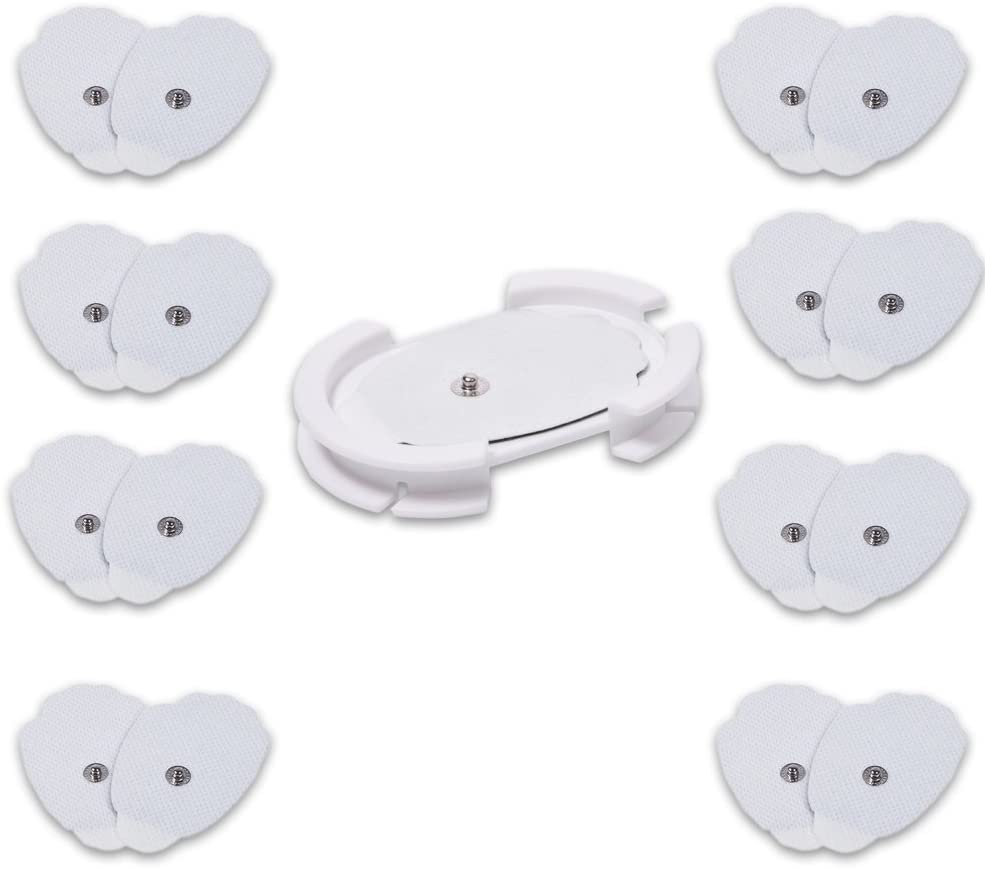 Tens Unit Pads Patches Holder with Extra Replacement Reusable Electrod ...