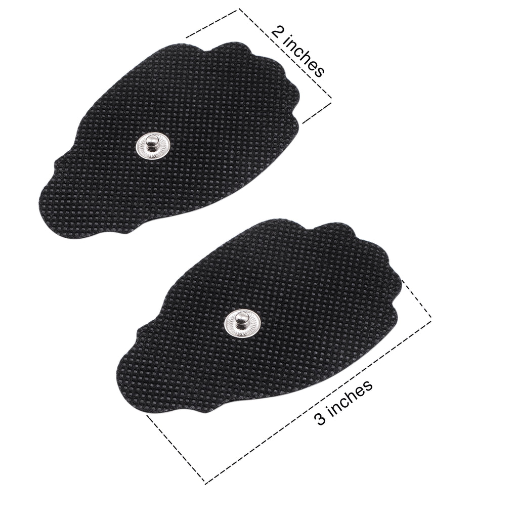 10 Pads (5pairs) Tens Electrodes Replacements Pads for Tens Unit Snap ...